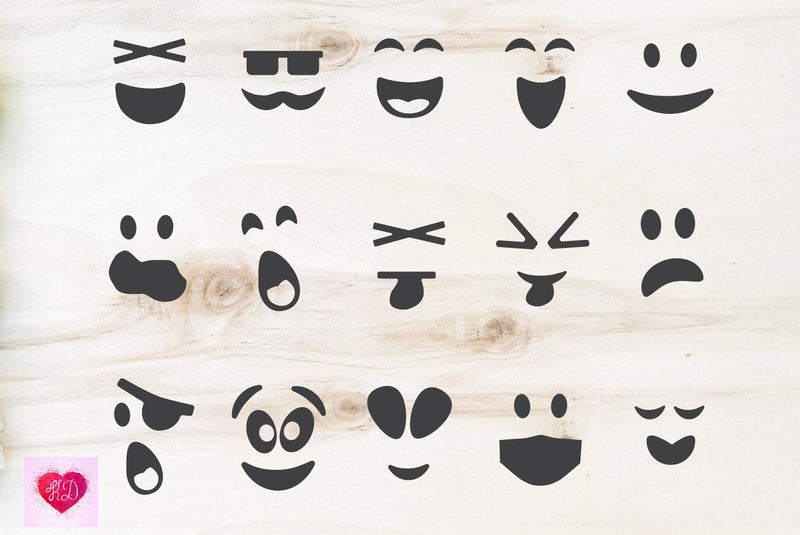 Funny Faces Easter Egg Decor SVG. Kids Easter Design - So Fontsy