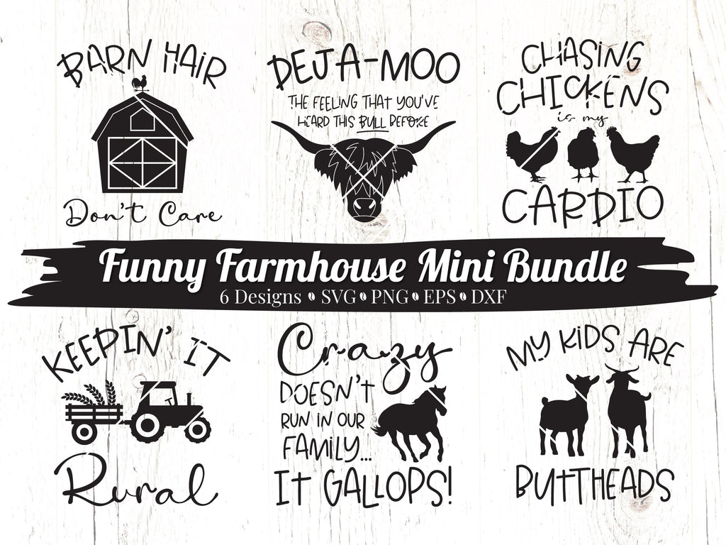 Funny Farmhouse SVG Bundle - So Fontsy