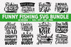 Funny Fishing SVG Bundle Cut File - So Fontsy
