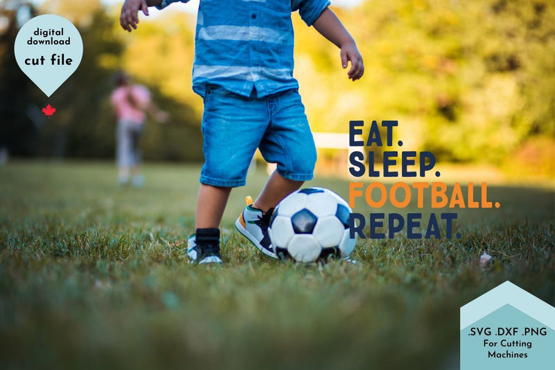 Funny Football SVG - Kids Sports Cut File - So Fontsy