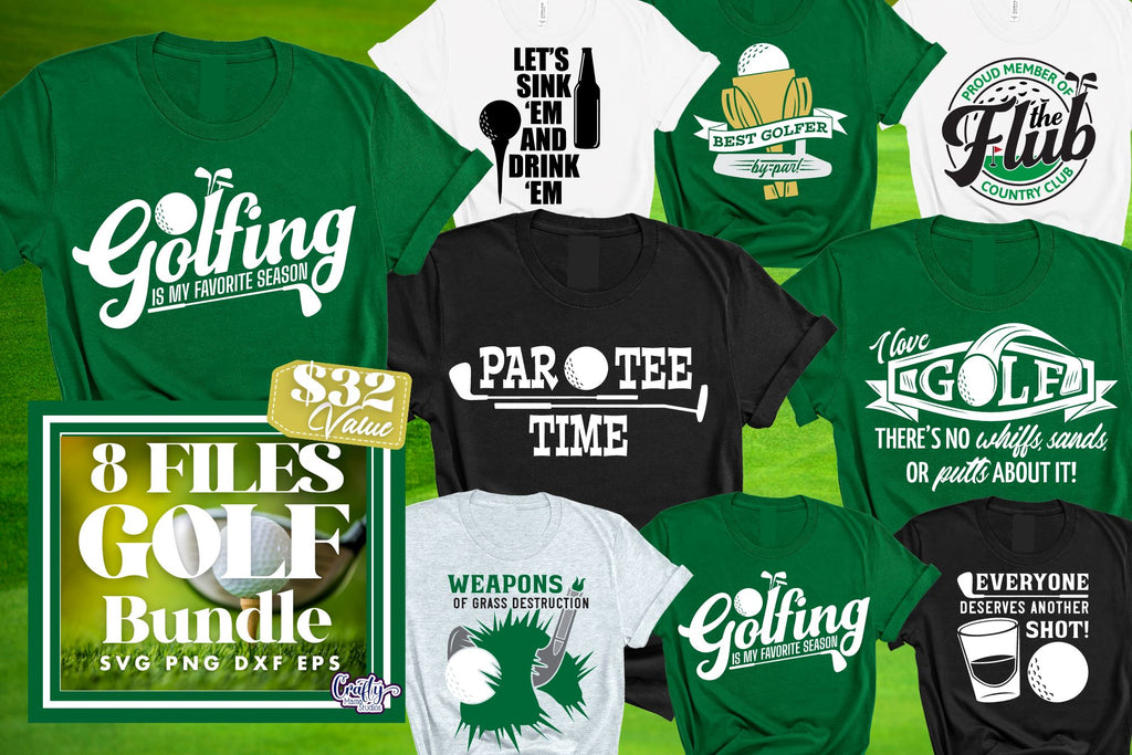 Funny Golf Svg Bundle | Golf Shirt Bundle | Funny Golf Quote - So Fontsy