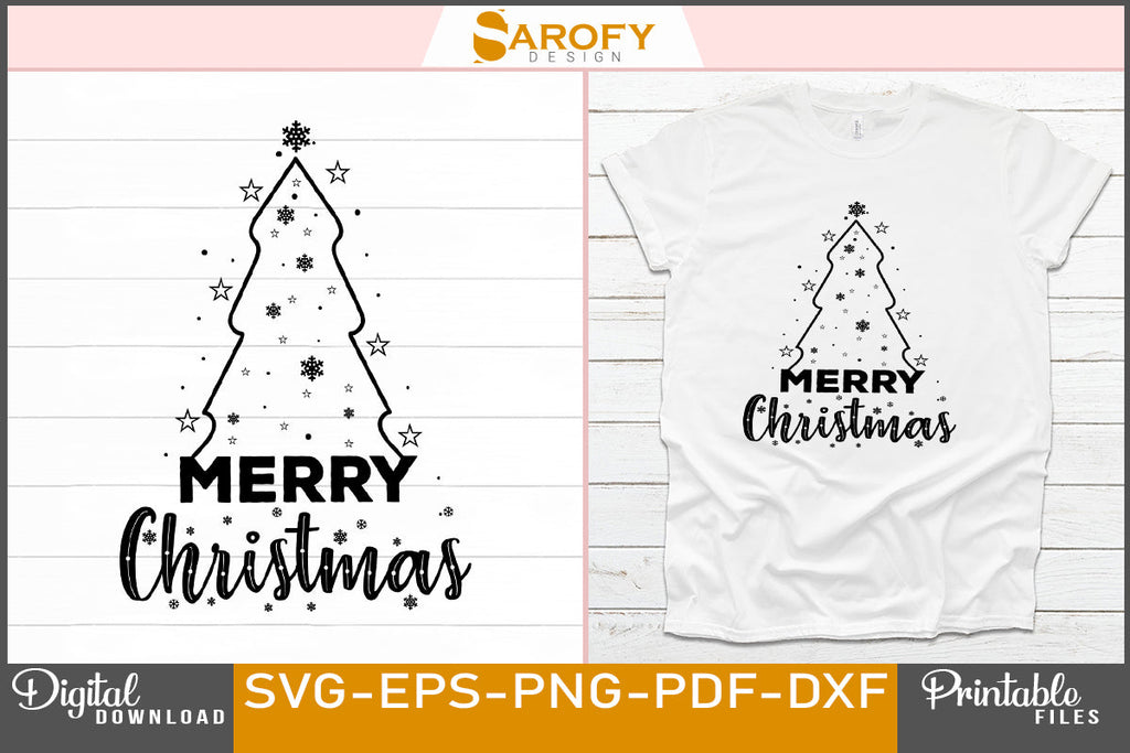 Funny Merry Christmas SVG File - So Fontsy