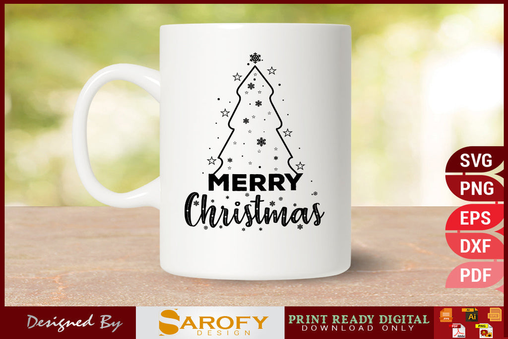 Funny Merry Christmas SVG File - So Fontsy