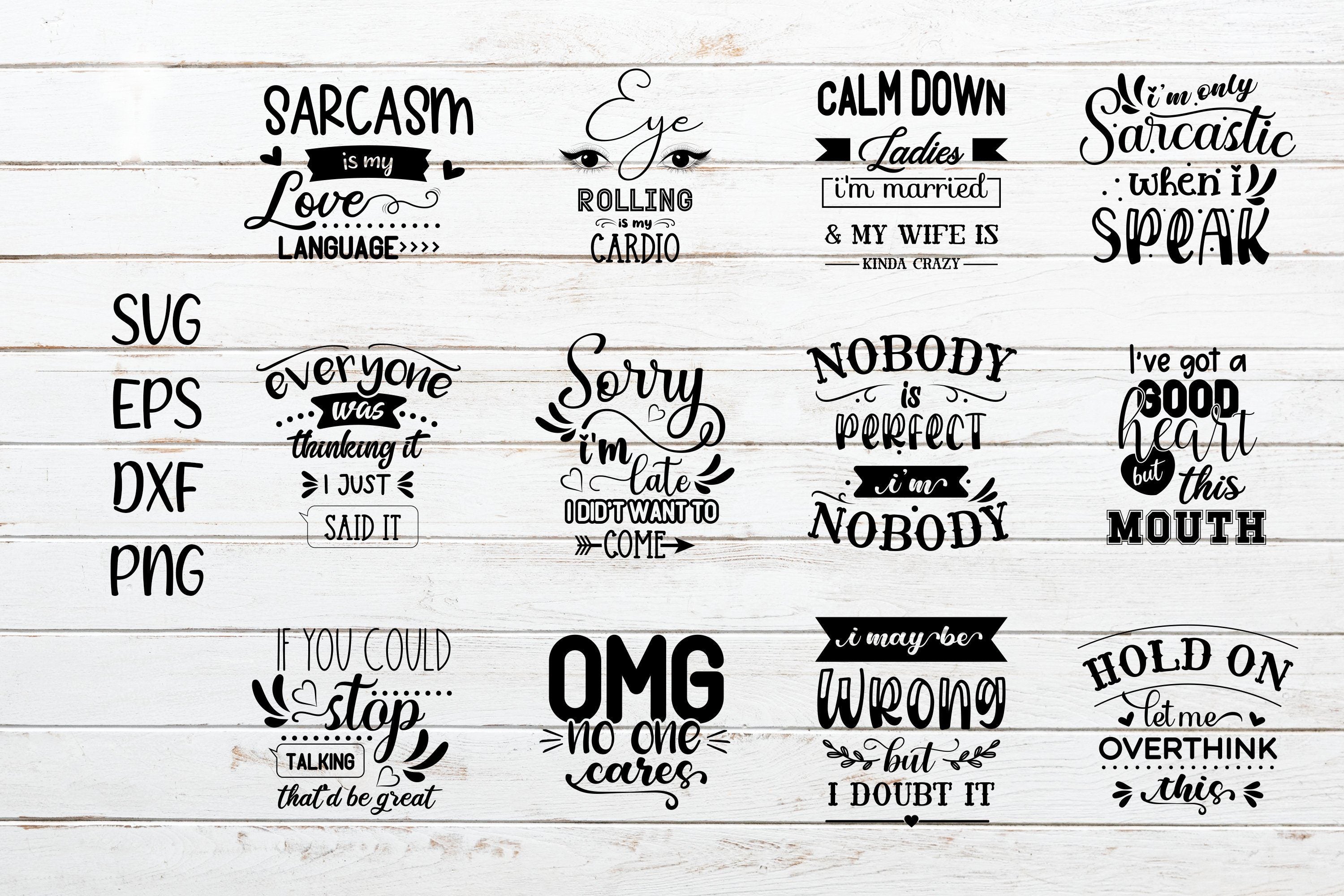 Funny Quote svg bundle - So Fontsy