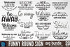 Funny Round Signs SVG Bundle - So Fontsy