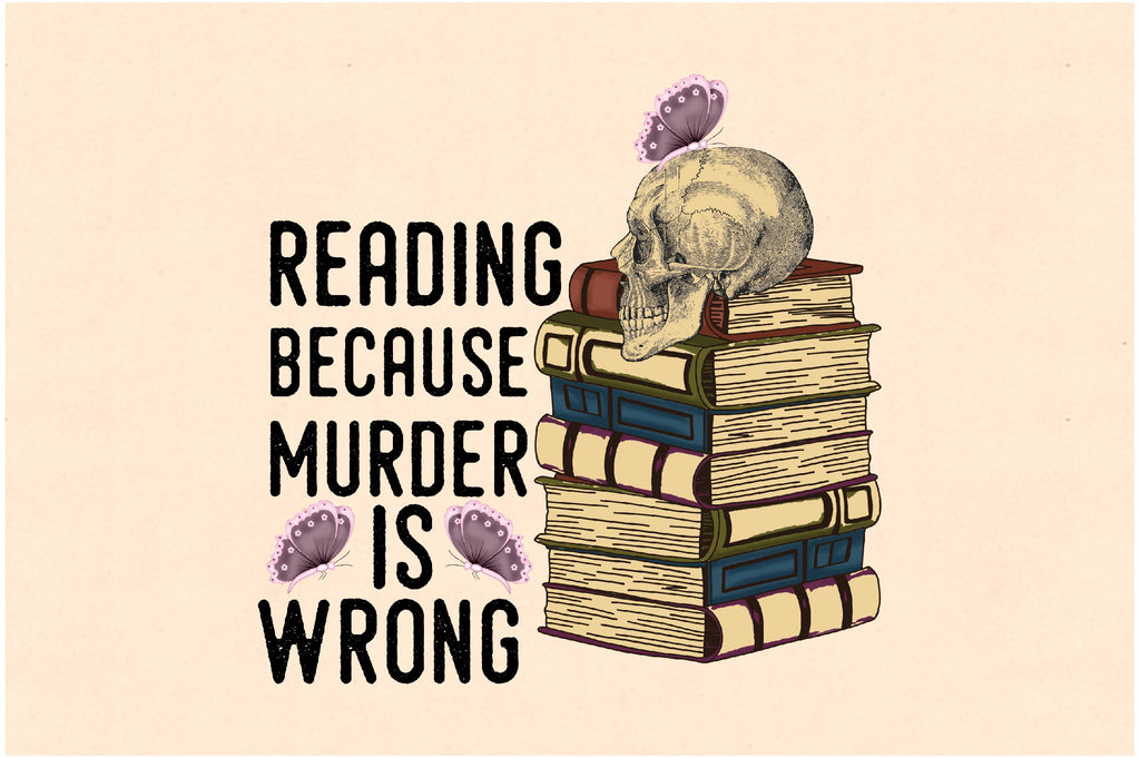 Funny Skull Reading Sublimation - So Fontsy