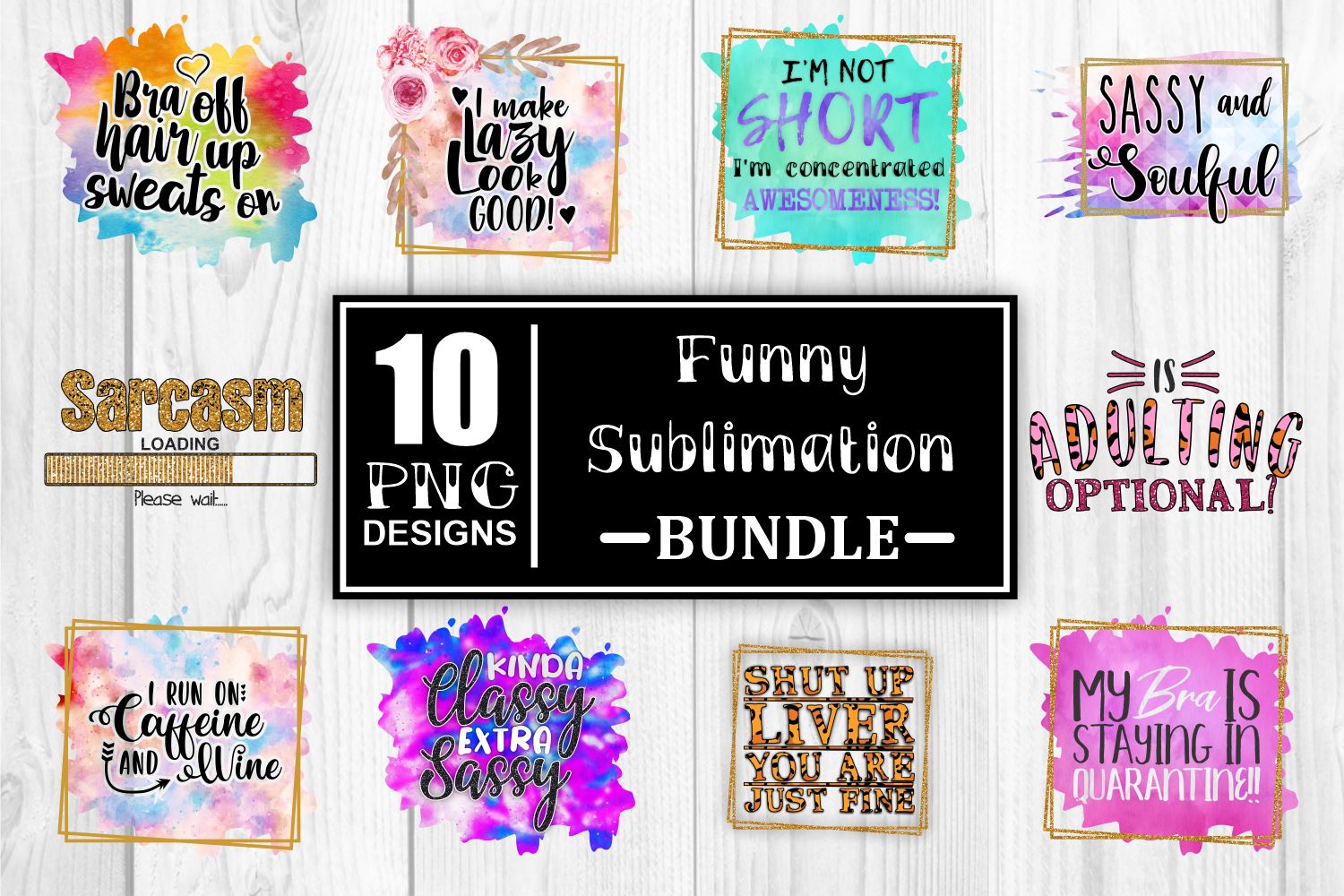 Funny Sublimation Bundle Sublimation Collection Sarcasm Sublimation Al ...