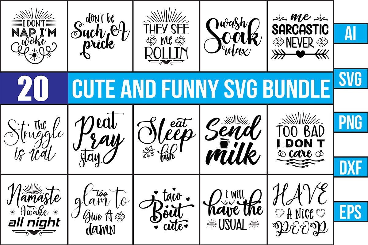 Funny SVG Bundle - So Fontsy
