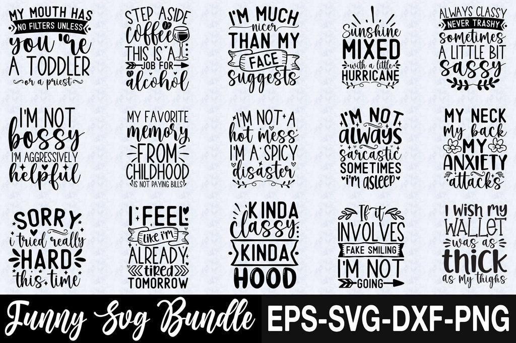 Funny SVG Bundle - So Fontsy