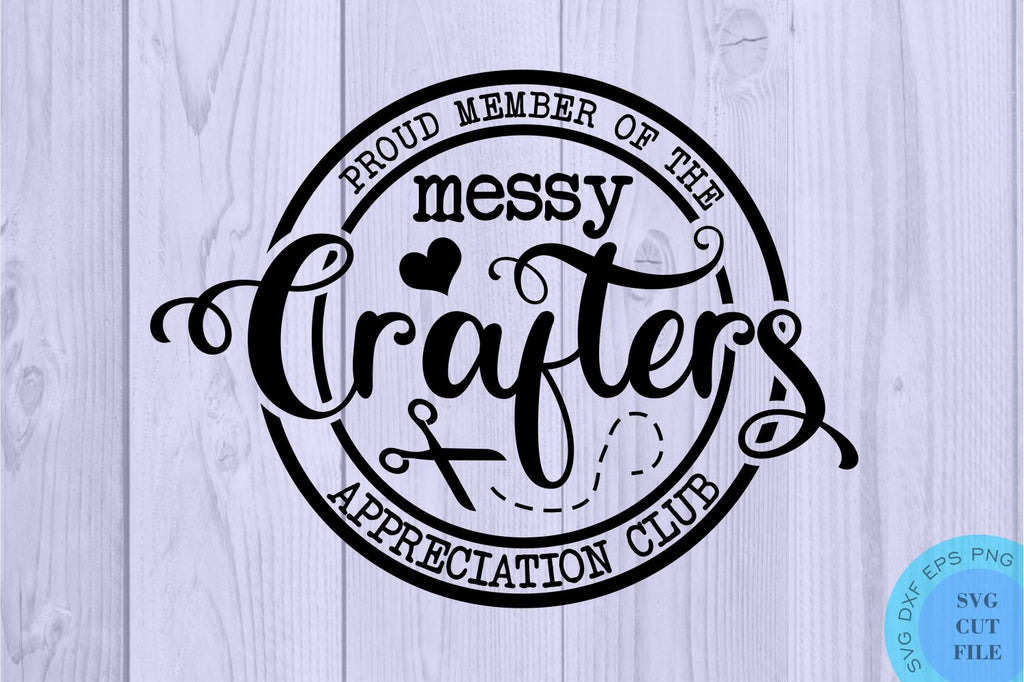Funny SVG Crafty AF Svg Funny Crafting Svg Messy Crafter Svg Funny ...
