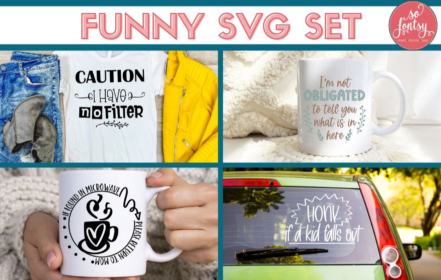 Funny SVG Set - So Fontsy