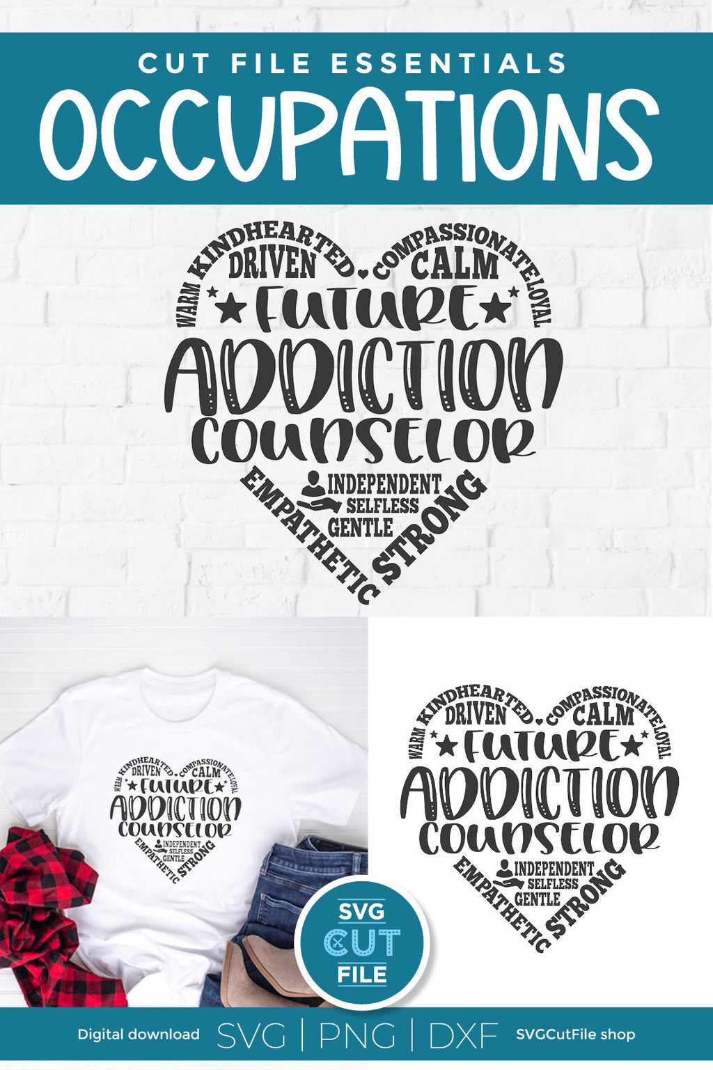 Future Addiction Counselor SVG subway art - So Fontsy