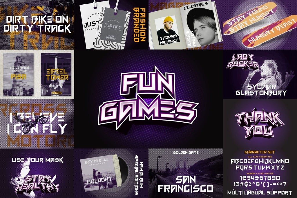 Futuristic Sans Font Bundle - So Fontsy