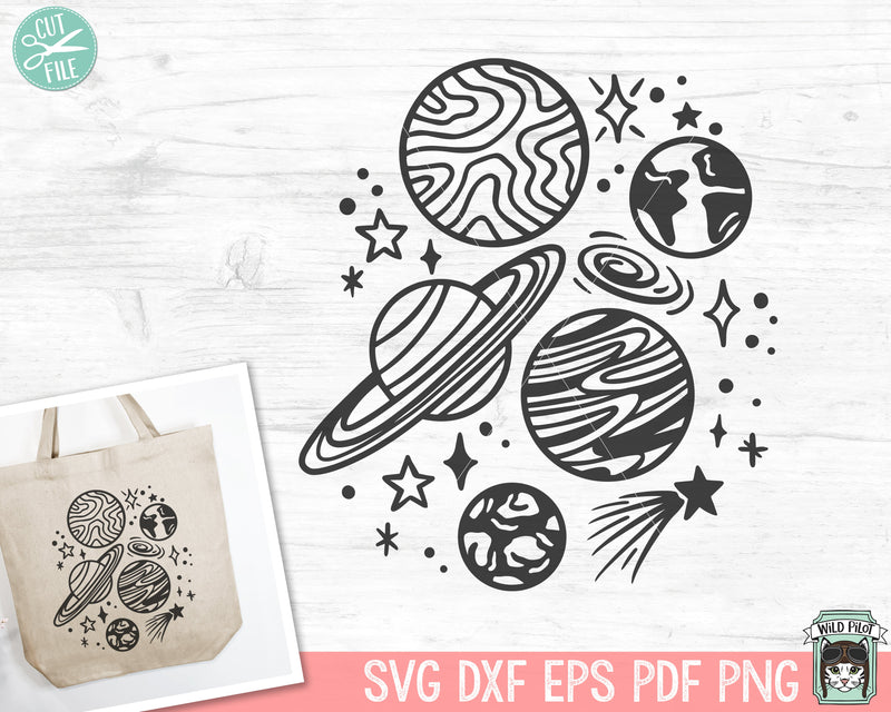 Galaxy SVG, Celestial SVG, Space SVG, Mystical svg, Planets svg, Solar ...