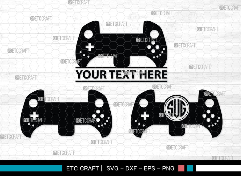 Game Controller Monogram, Game Controller Silhouette, Game Controller ...