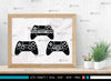 Game Controller Monogram, Game Controller Silhouette, Game Controller ...
