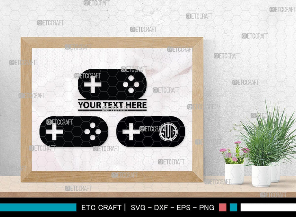 Game Controller Monogram, Game Controller Silhouette, Game Controller ...