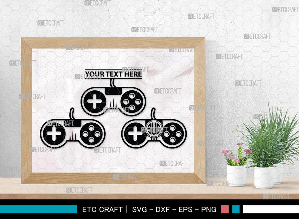 Game Controller Monogram, Game Controller Silhouette, Game Controller ...