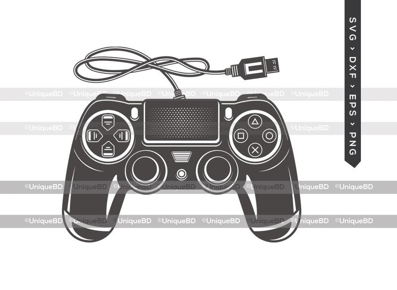 Game Controller Silhouette SVG Cut File | Game Controller Svg | Video ...