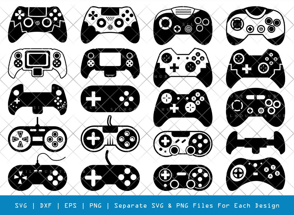 Game Controller SVG Cut Files | Game Controller Silhouette | Video Game ...