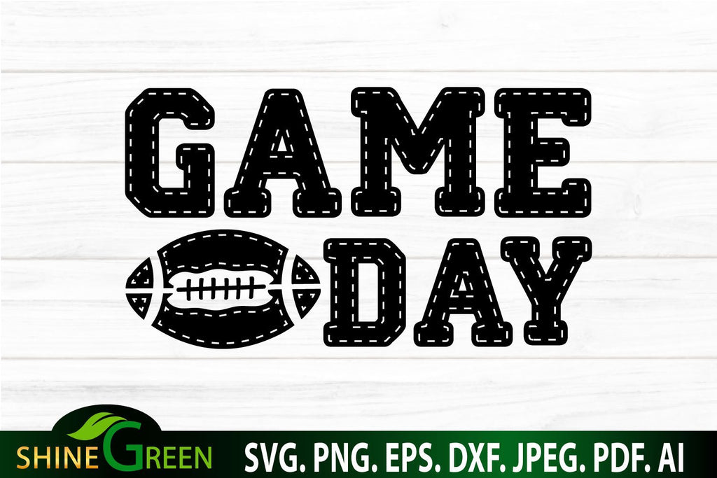 Game Day Football SVG Cut File - So Fontsy