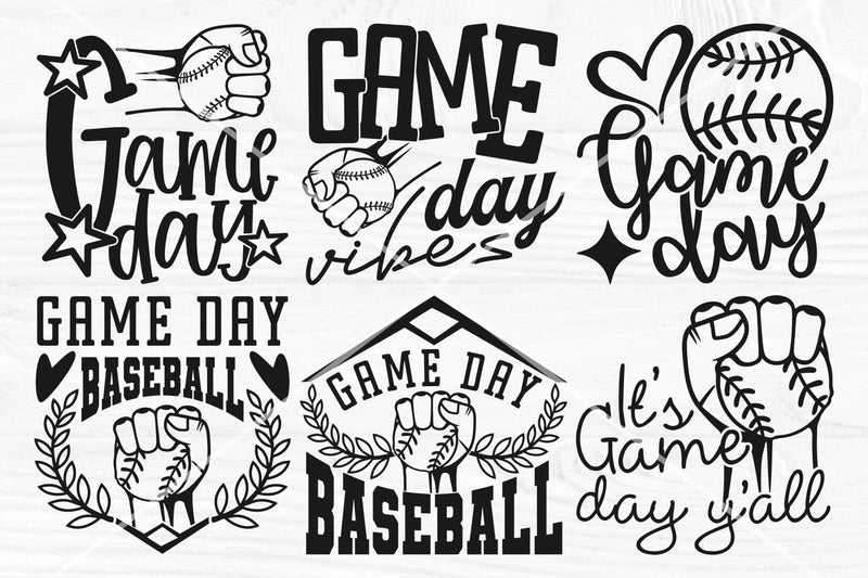Game Day SVG PNG, Baseball Svg cut files, Baseball Bundle, Cricut Svg ...