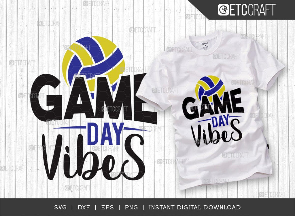 Game Day Vibes SVG Cut File, Game Day Svg, Gamer Svg, Football Svg ...