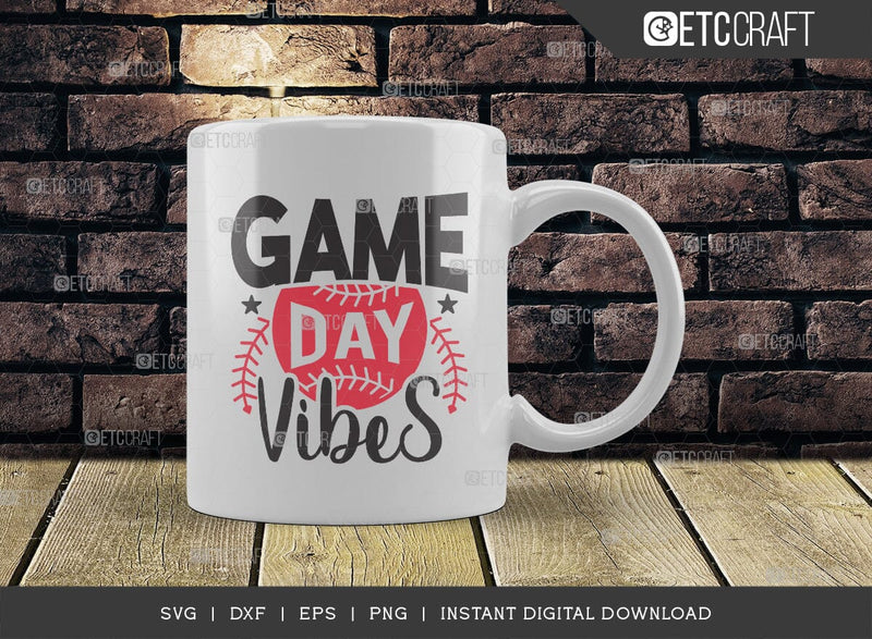 Game Day Vibes SVG Cut File, Game Day Svg, Gamer Svg, Football Svg ...