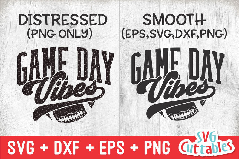 Game Day Vibes svg - Football svg - dxf - eps - Football Cut File - Fo ...