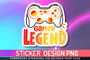 Gamer legend Sublimation PNG - So Fontsy