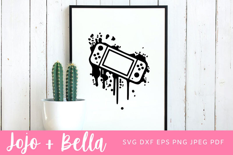 Gamer SVG, Controller svg, Controller splatter SVG, Gamer Controller ...