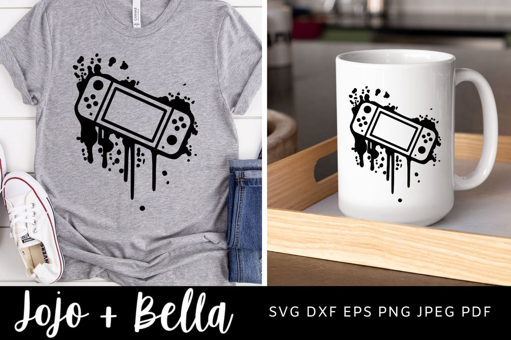 Gamer SVG, Controller svg, Controller splatter SVG, Gamer Controller ...