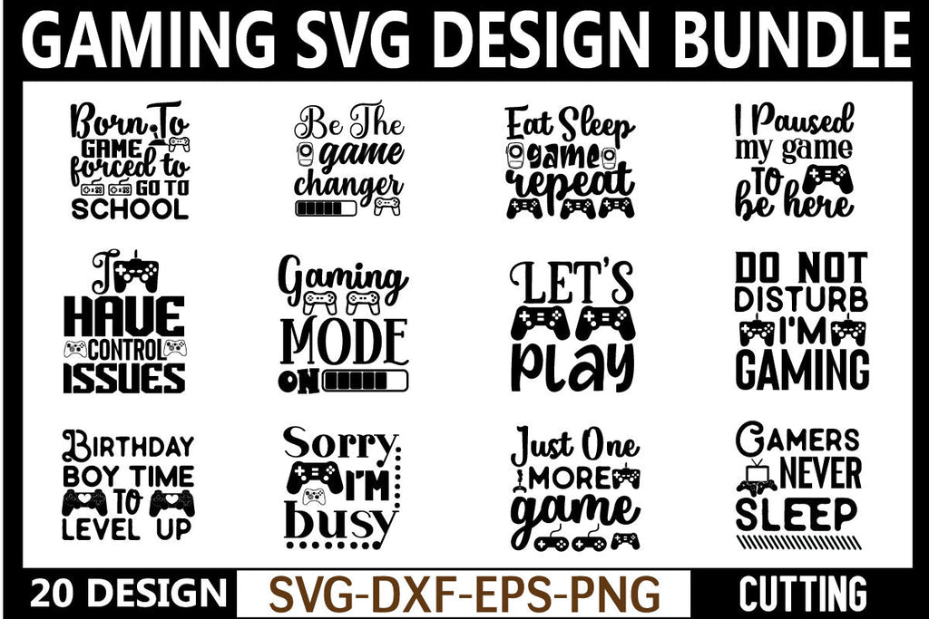 Gaming svg bundle - So Fontsy