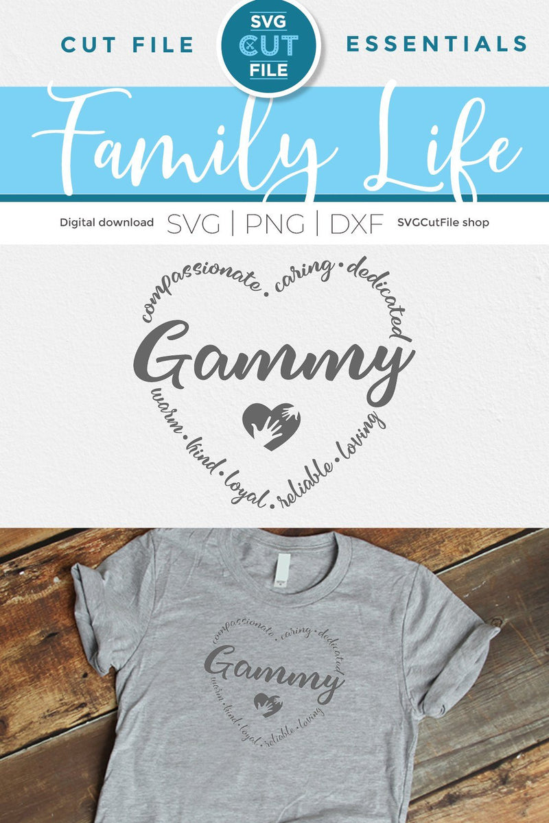 Gammy svg, Gammy heart svg, grandma Gammy svg - So Fontsy