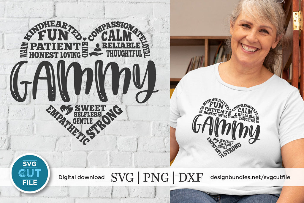 Gammy svg subway art for Cricut or Silhouette - So Fontsy