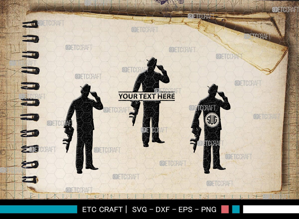 Gangstar Monogram, Gangstar Silhouette, Gangstar SVG, Gangsta, Man Svg ...