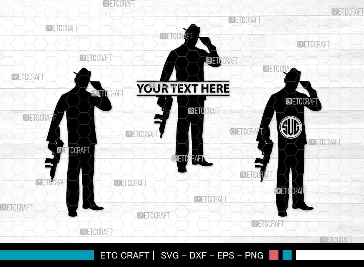 Gangstar Monogram, Gangstar Silhouette, Gangstar SVG, Gangsta, Man Svg ...