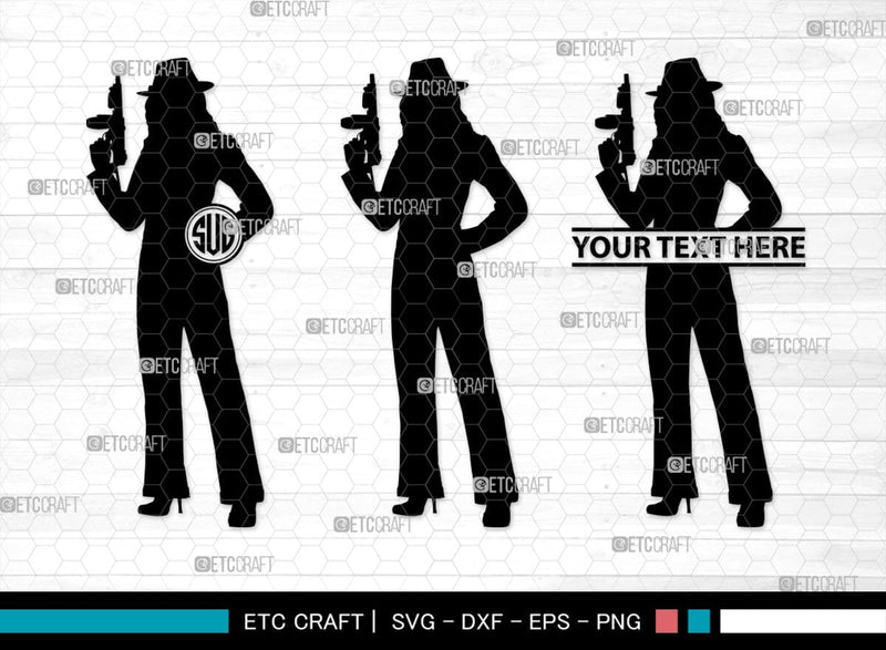 Gangstar Monogram, Gangstar Silhouette, Gangstar SVG, Gangsta, Man Svg ...