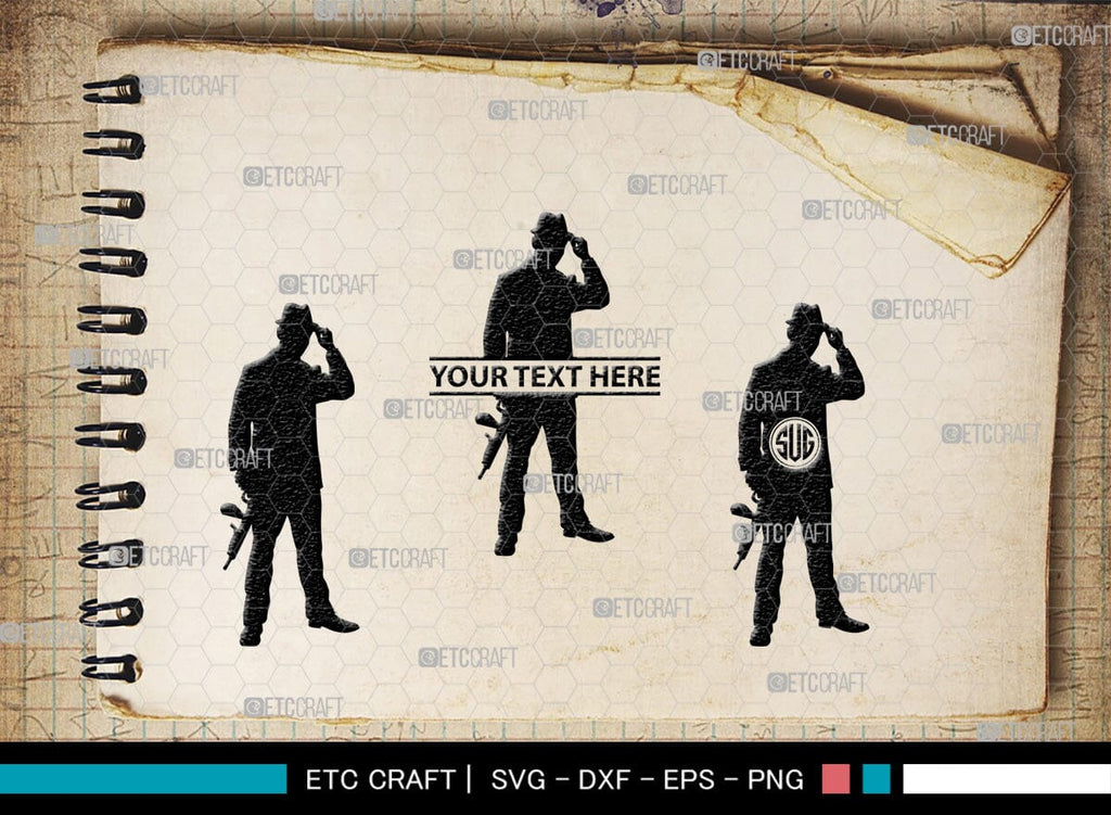 Gangstar Monogram, Gangstar Silhouette, Gangstar SVG, Gangsta, Man Svg ...