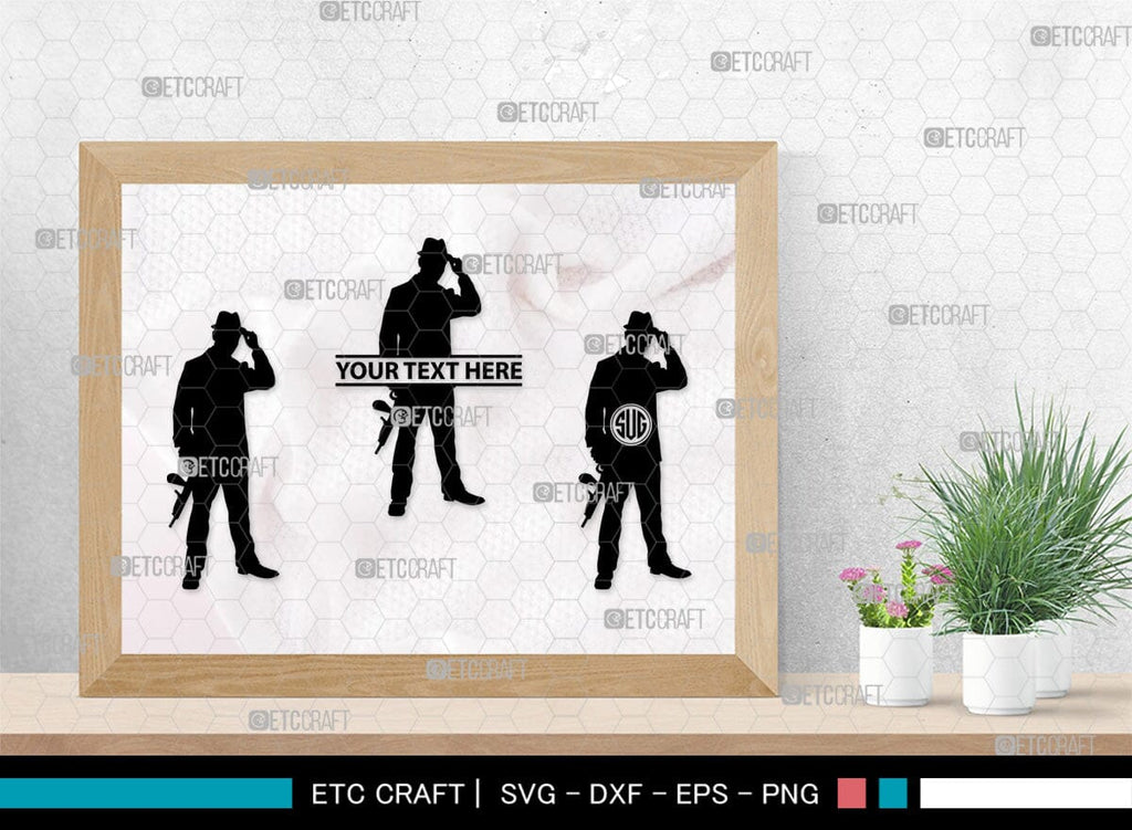 Gangstar Monogram, Gangstar Silhouette, Gangstar SVG, Gangsta, Man Svg ...