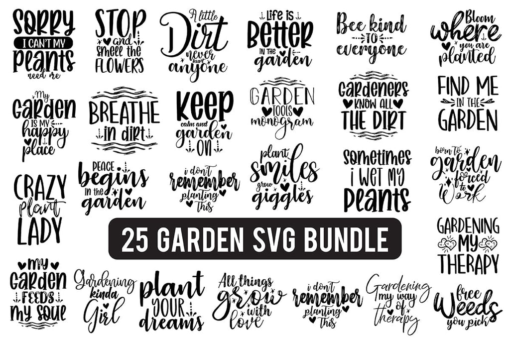 Garden SVG Bundle - So Fontsy