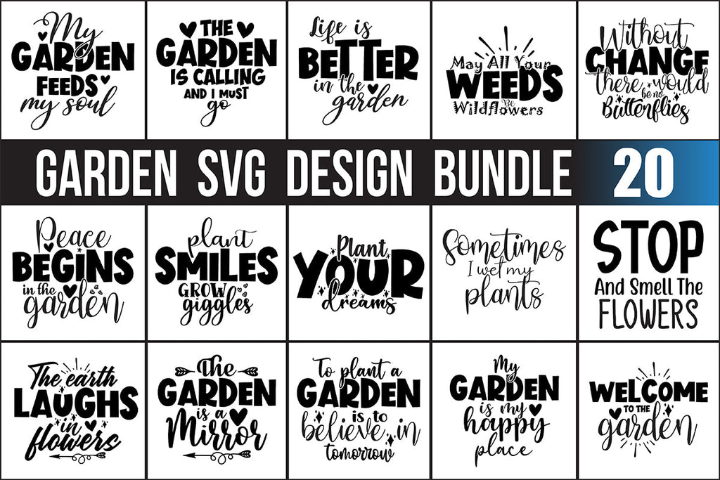 Garden SVG Bundle - So Fontsy