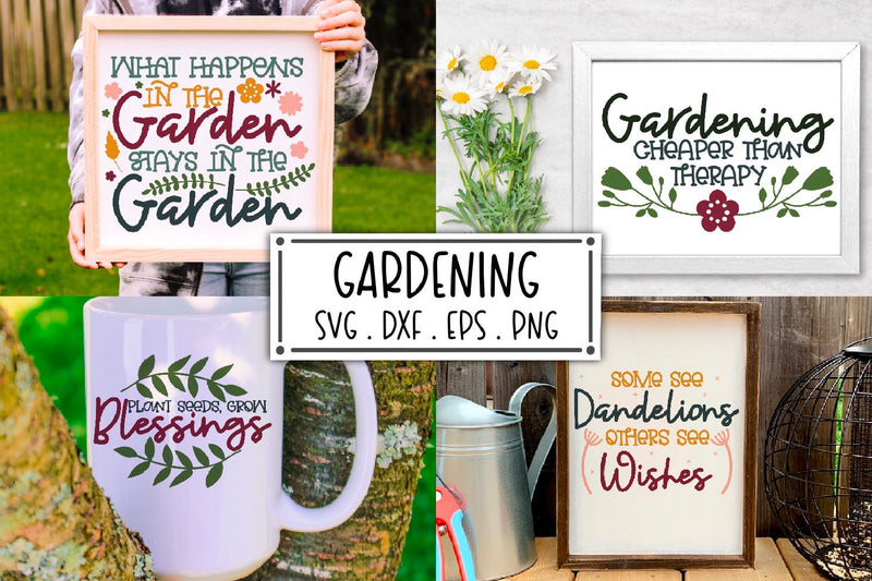 Gardening SVG Bundle | Gardener SVG Cut Files - So Fontsy