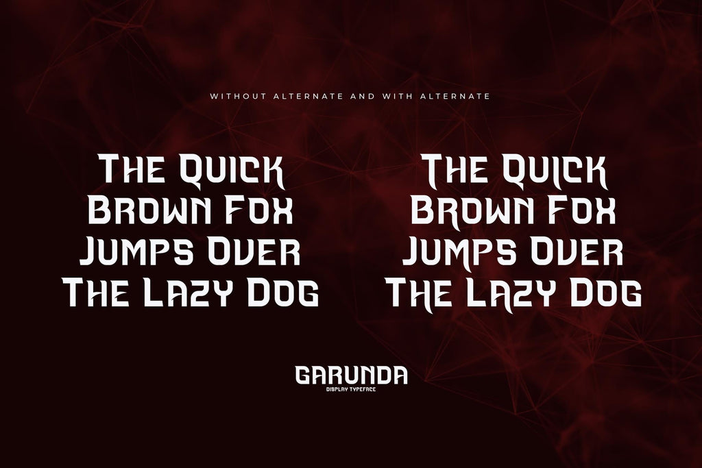 GARUNDA Typeface - So Fontsy