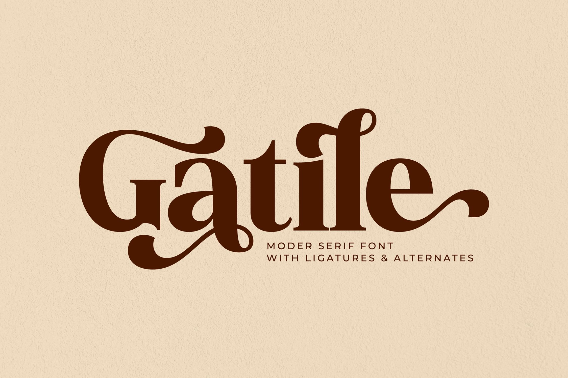 Gatile Typeface - So Fontsy