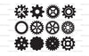 Gears Collection Set (Machine Cog). Cut files for Cricut. Clip Art ...