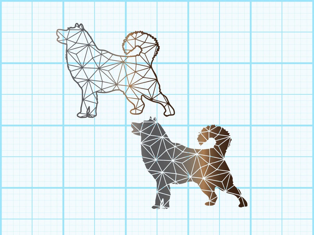 Geomatical Dog SVG - So Fontsy