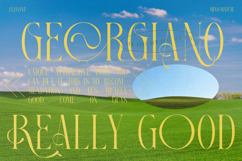 GEORGIANO Typeface - So Fontsy