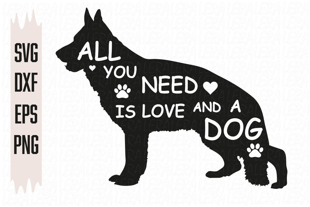 German Shepherd Svg - So Fontsy