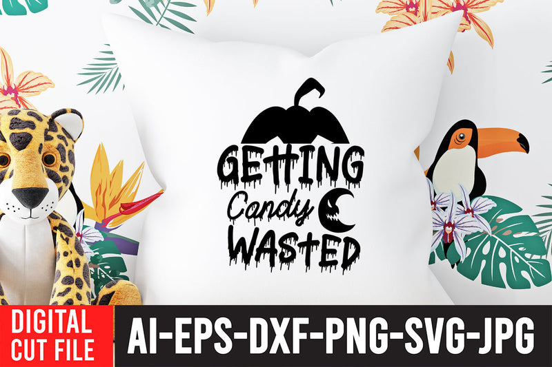 Getting Candy Wasted SVG Cut File , Halloween SVG Bundle - So Fontsy